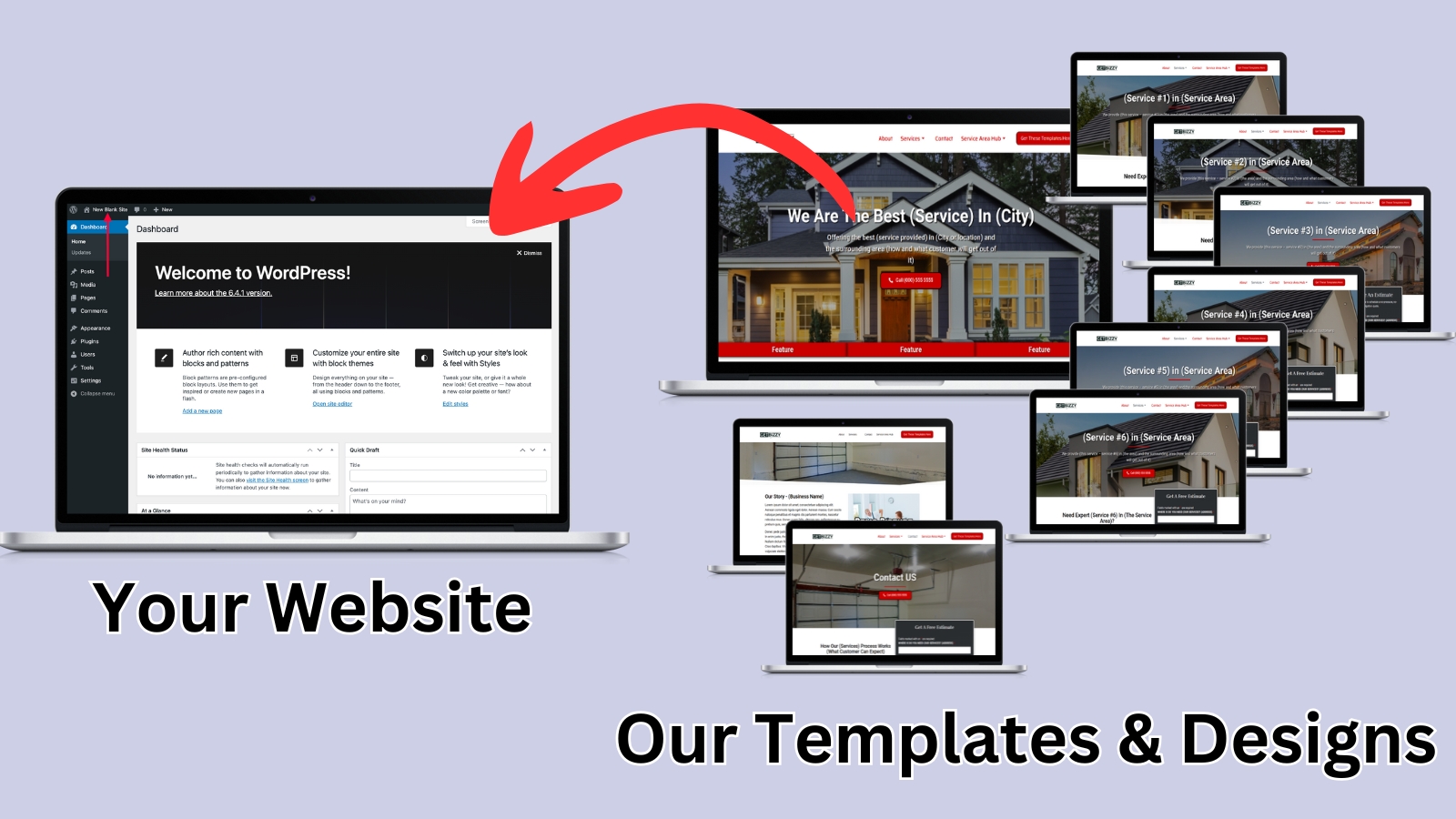 DIY Home Service Website Design Pre-Built Ready To Rank